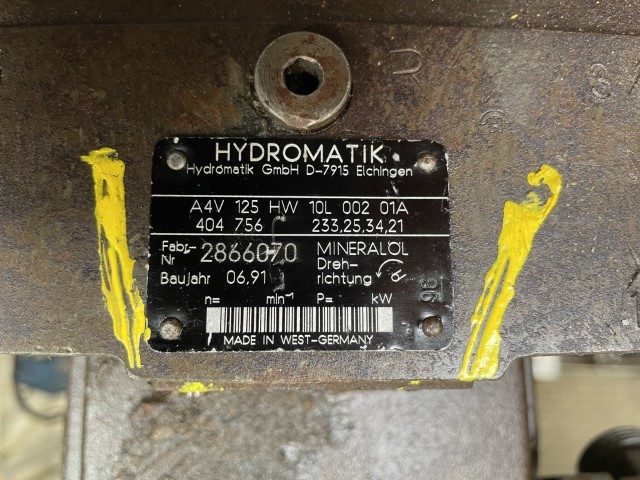 Expertise, réparation et remise en état d’une pompe hydraulique à ...