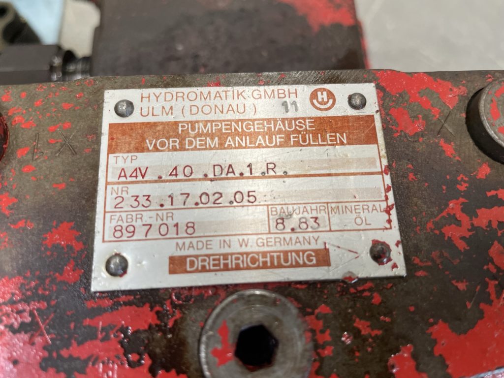 Expertise, réparation et remise en état d’une pompe hydraulique à ...